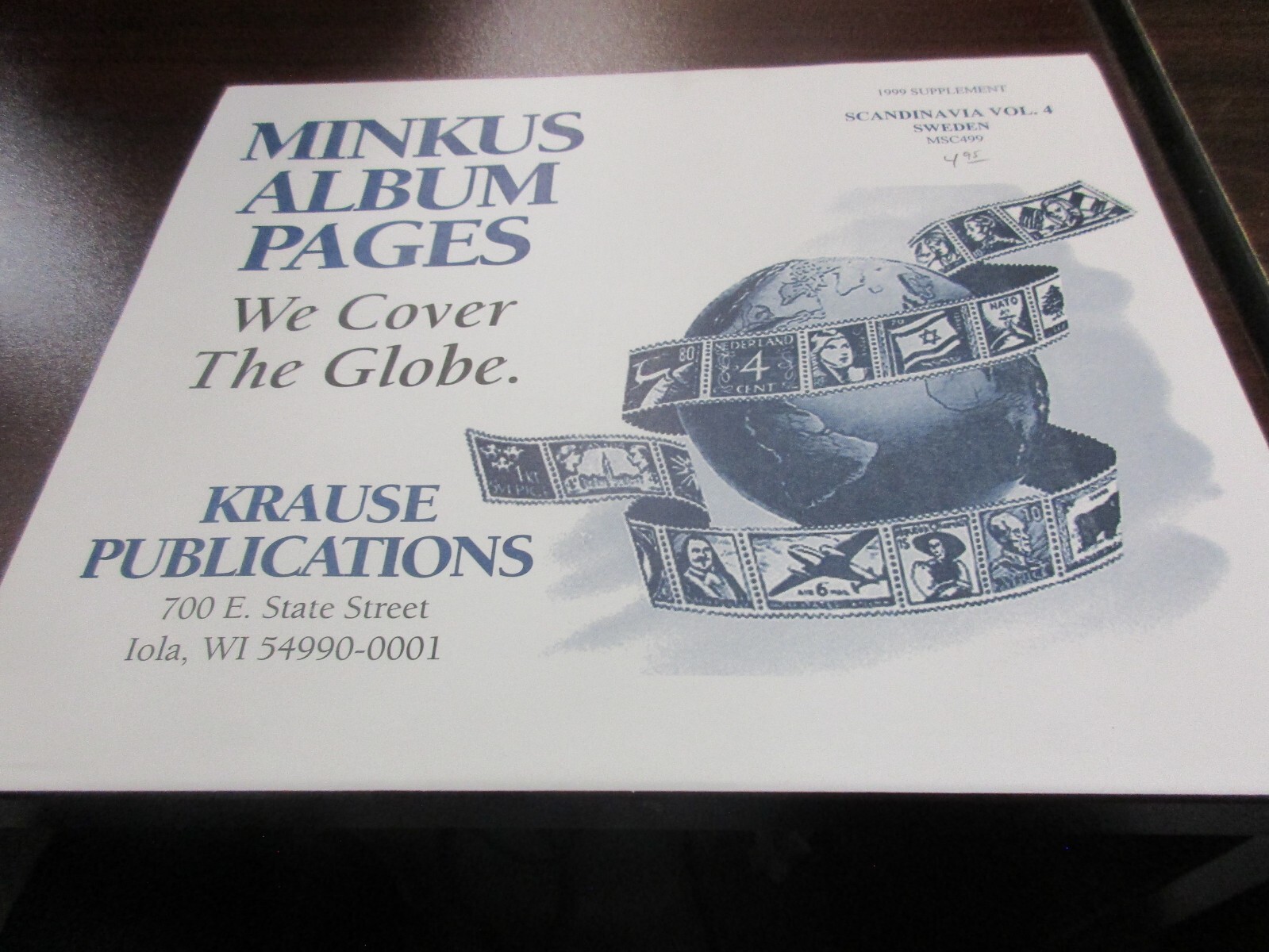 "MINKUS" ALBUM PAGES SCANDINAVIA SWEDEN SUPPLEMENT 1999 VOL.4 W/FREE ...