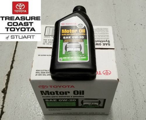 NEW OEM TOYOTA 0W20 GENUINE MOTOR OIL CASE OF 6 QUARTS | eBay