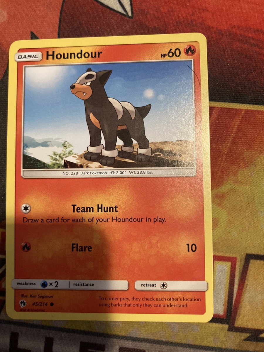 Pokemon Houndour Card