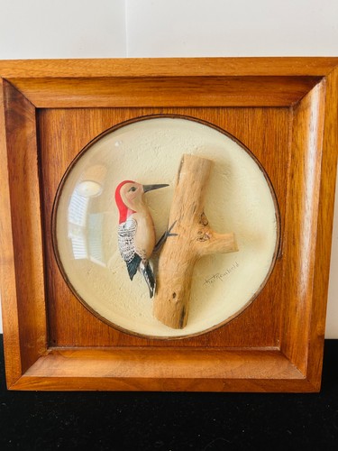 Original William Reinbold carved Woodpecker vintage 1960s handpainted ...