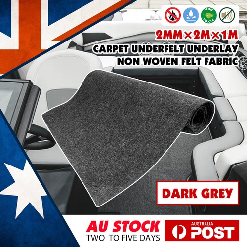 2mx1m Underfelt Felt Auto Car Carpet Marine Boat Yacht Floor Underlay ...