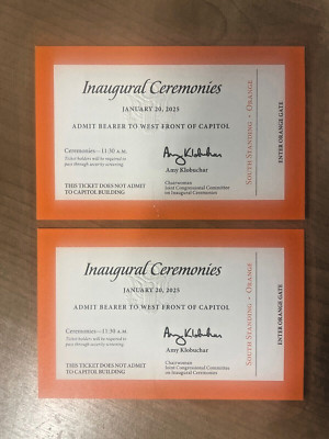 2025 Donald Trump Presidential Inauguration Package, Portraits, 2 ...