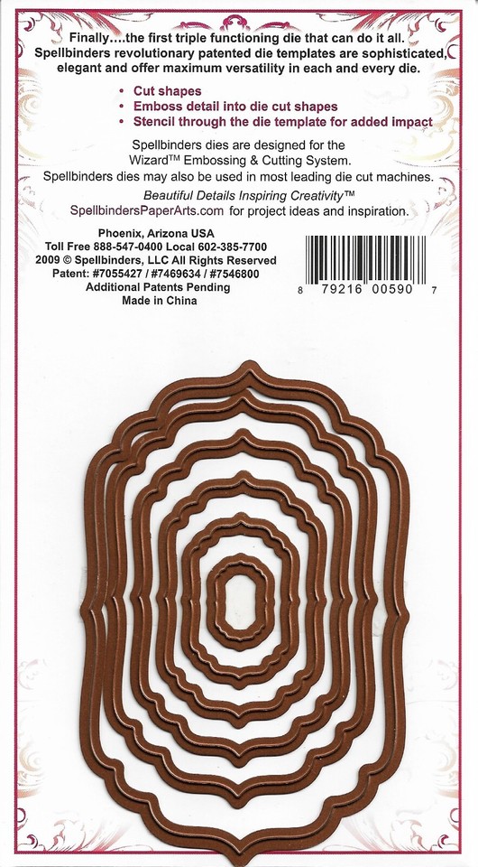 Spellbinders Nestabilities Labels Four Die Set For Cutting Embossing ...