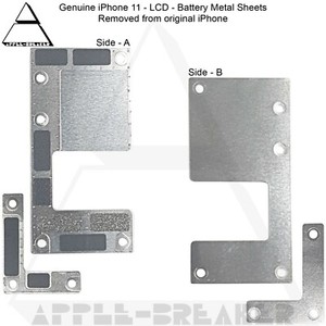 Original iPhone 11 LCD Battery Connector Metal Plates Brackets Sheet ...