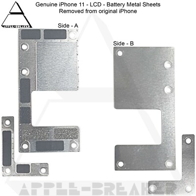 Original iPhone 11 LCD Battery Connector Metal Plates Brackets Sheet ...
