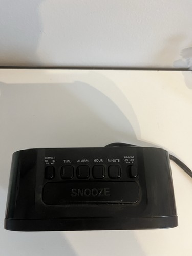 Sharp Model SPC-073 LED Alarm Clock Black Tested And Working | eBay