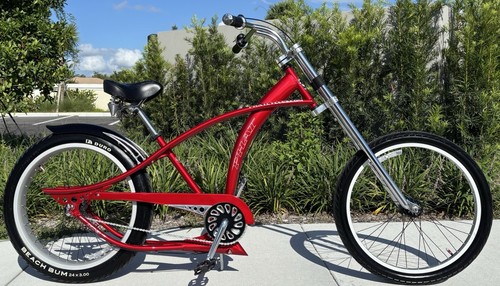 PHAT CYCLES XC-3 RED METALLIC RAT ROD CHOPPER EXCELLENT CONDITION ...
