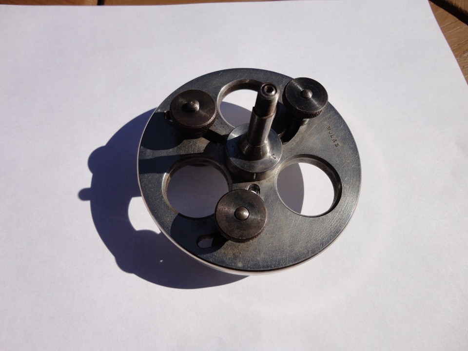 Antique Watchmakers Lathe 8mm MJL & S. 3-Jaw Chuck Face Plate 98MM ...