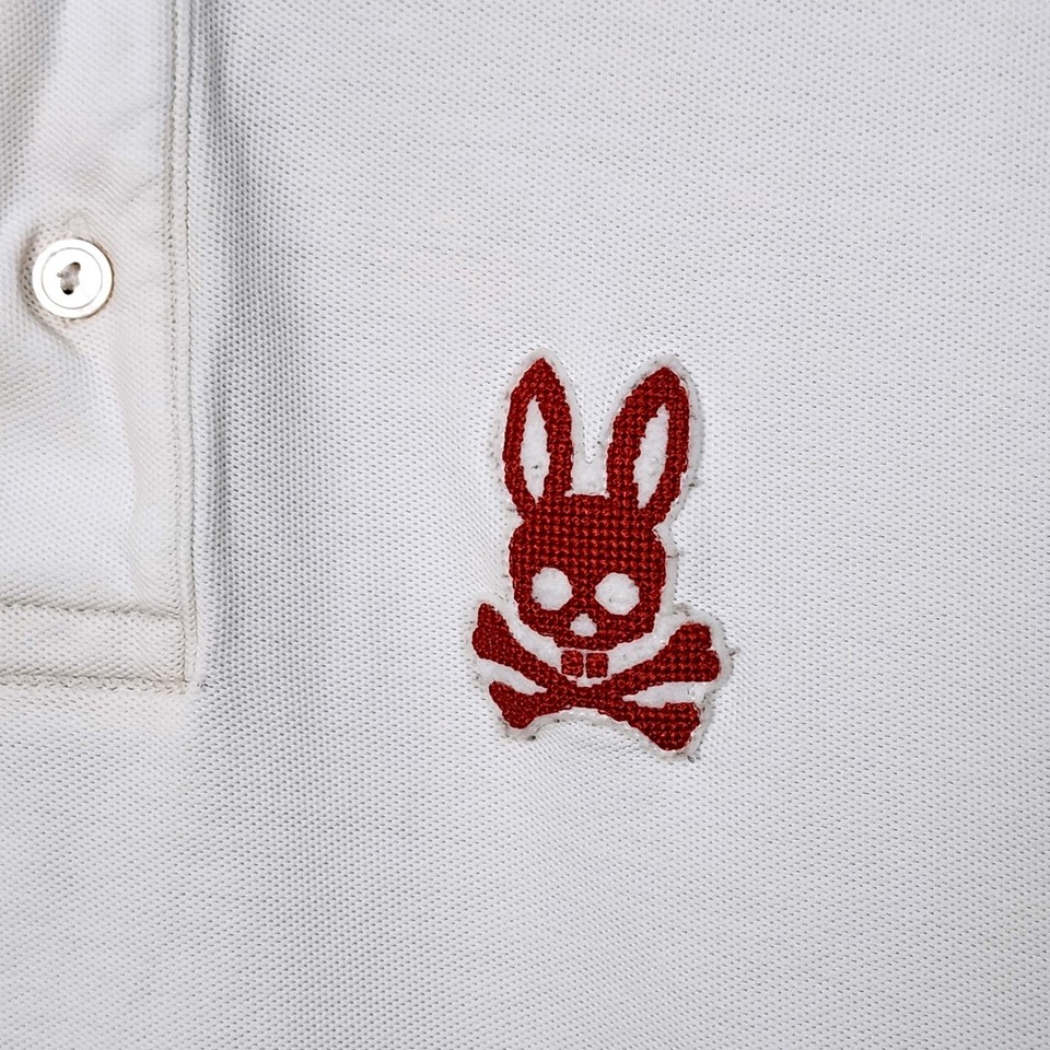Psycho Bunny Alston Pima Cotton Polo Shirt Size 6 Distressed ...
