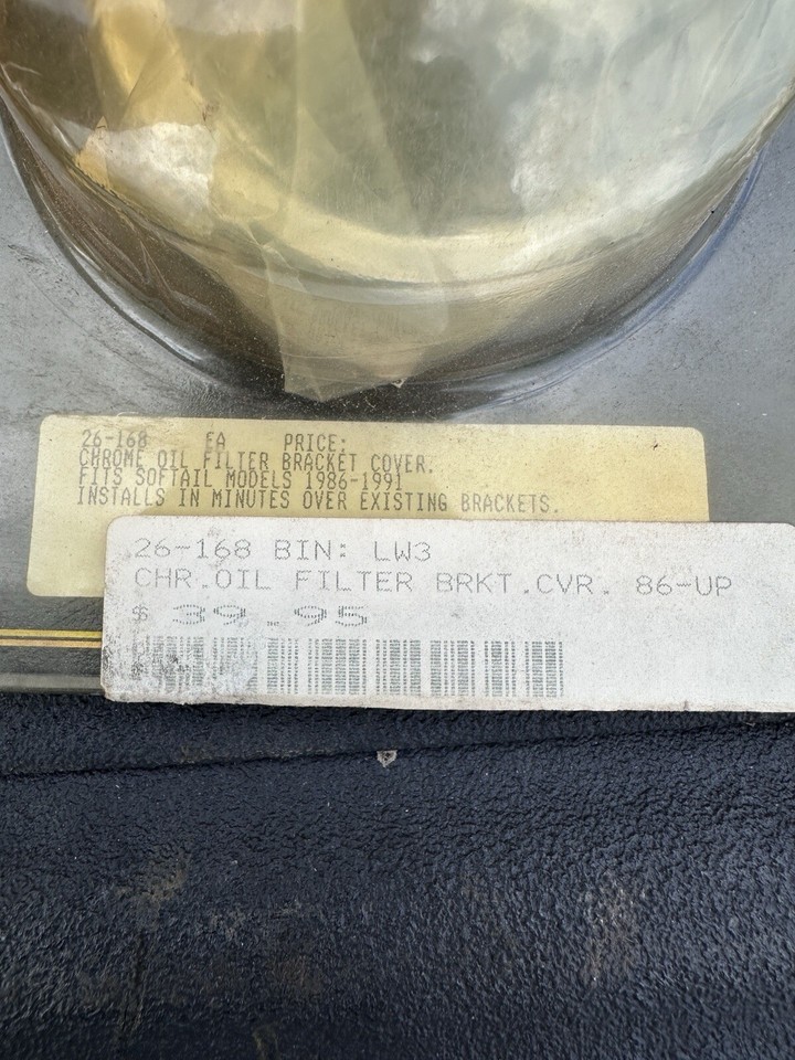 Custom Chrome Oil Filter Bracket Cover For 1986-Up Harley Davidson ...