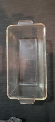 Antique Pyrex Large Clear Loaf Pan, Meatloaf Baking Dish 214-594.B | eBay