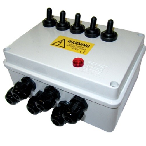 PondXpert Weatherproof 3 4 6 Way Switch Junction Box Garden Pond ...