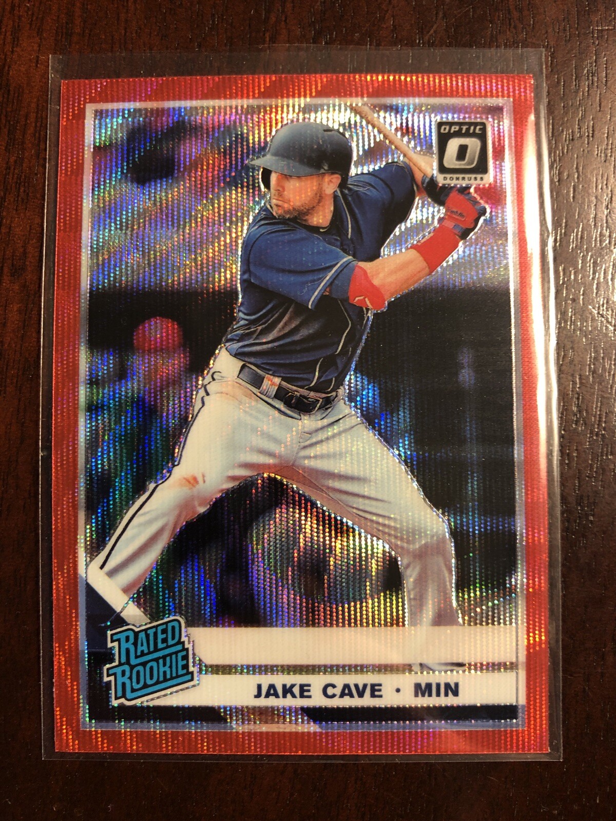 2019 Panini Donruss Optic Red Wave Prizm Jake Cave Rated Rookie Card ...