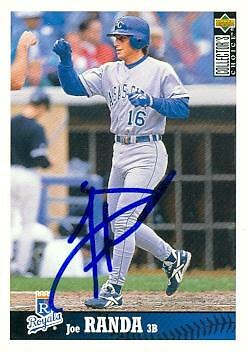 Joe Randa autographed Baseball Card (Kansas City Royals) 1997 Upper ...