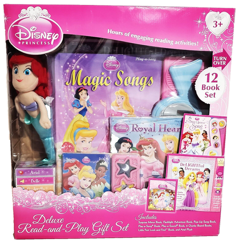 Disney Princess 12 Book Deluxe Read and Play Gift Set | eBay