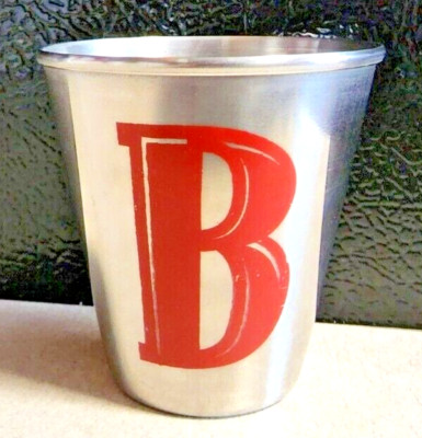 Stainless Steel Fireball Whiskey Shot Glass Barware With Letter B | eBay