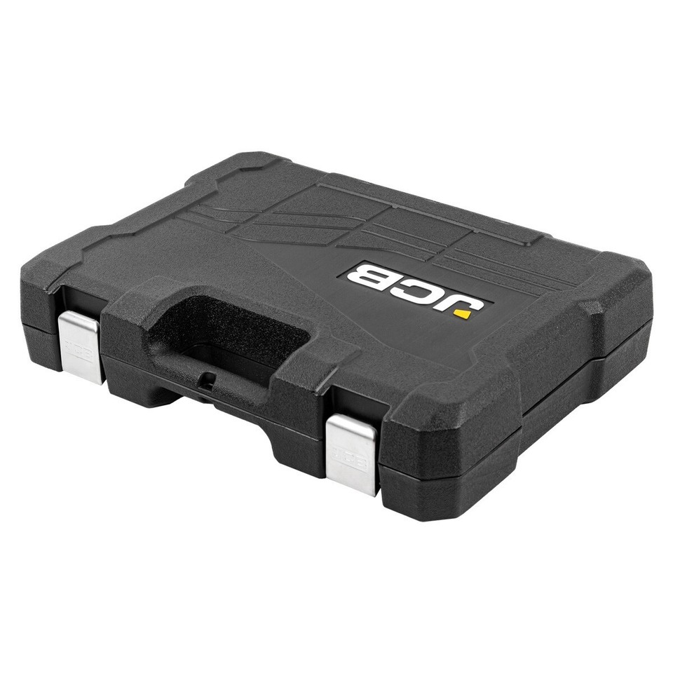 JCB Socket Set - 108 -Piece Socket and Ratchet Set with Screwdriver ...