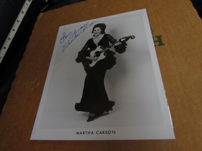 Martha Carson Autographed Photo | eBay