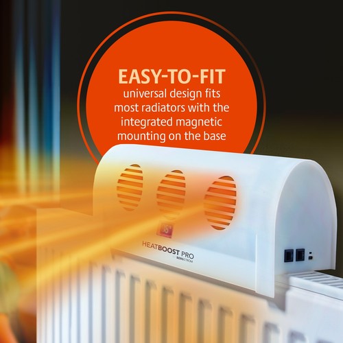 HeatBoost Pro Radiator Fan, Energy Saving Turbo Heat Enhancer, Portable ...