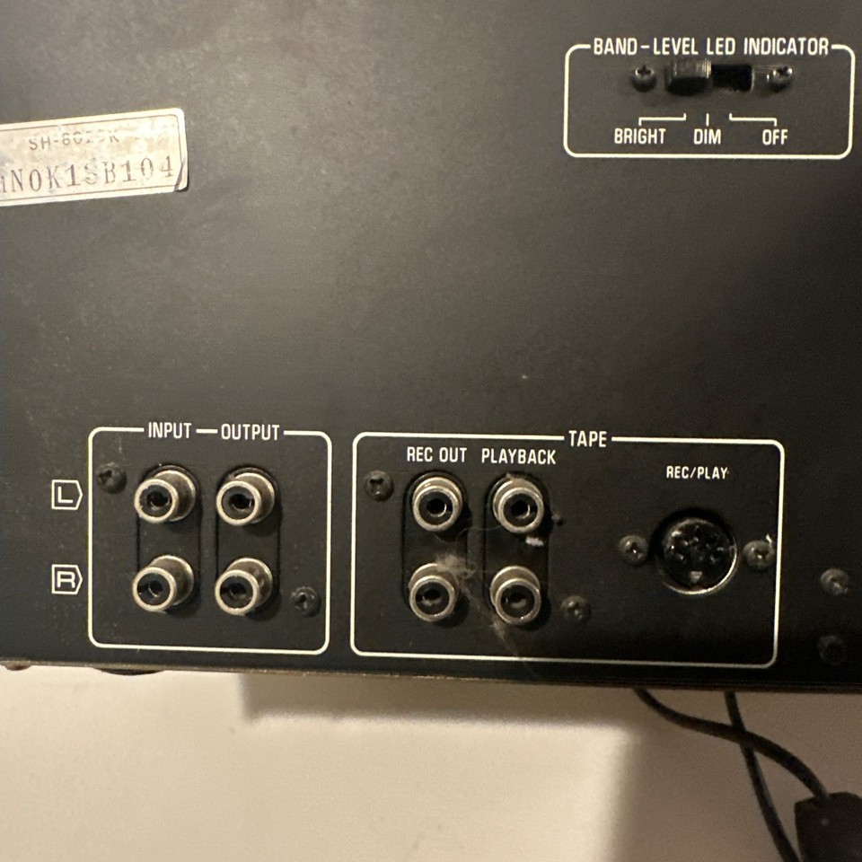 TECHNICS SH-8020 Stereo Frequency Equalizer EQ Black Tested Working ...