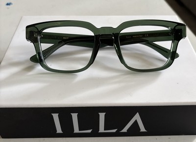 ILLA EYEGLASSES FRAMES ONLY/ MADE IN ITALY ERNESTO 51/20/135 GREEN W ...