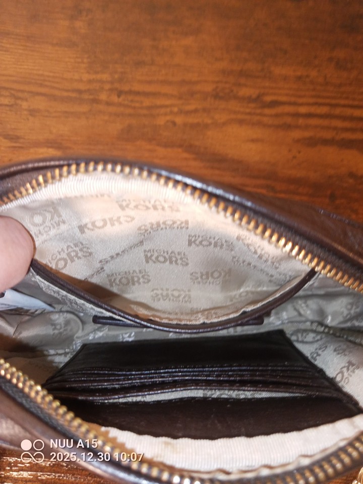 Michael Kors Hair Calf W/Leather Trim Small Animal Print Crossbody ...