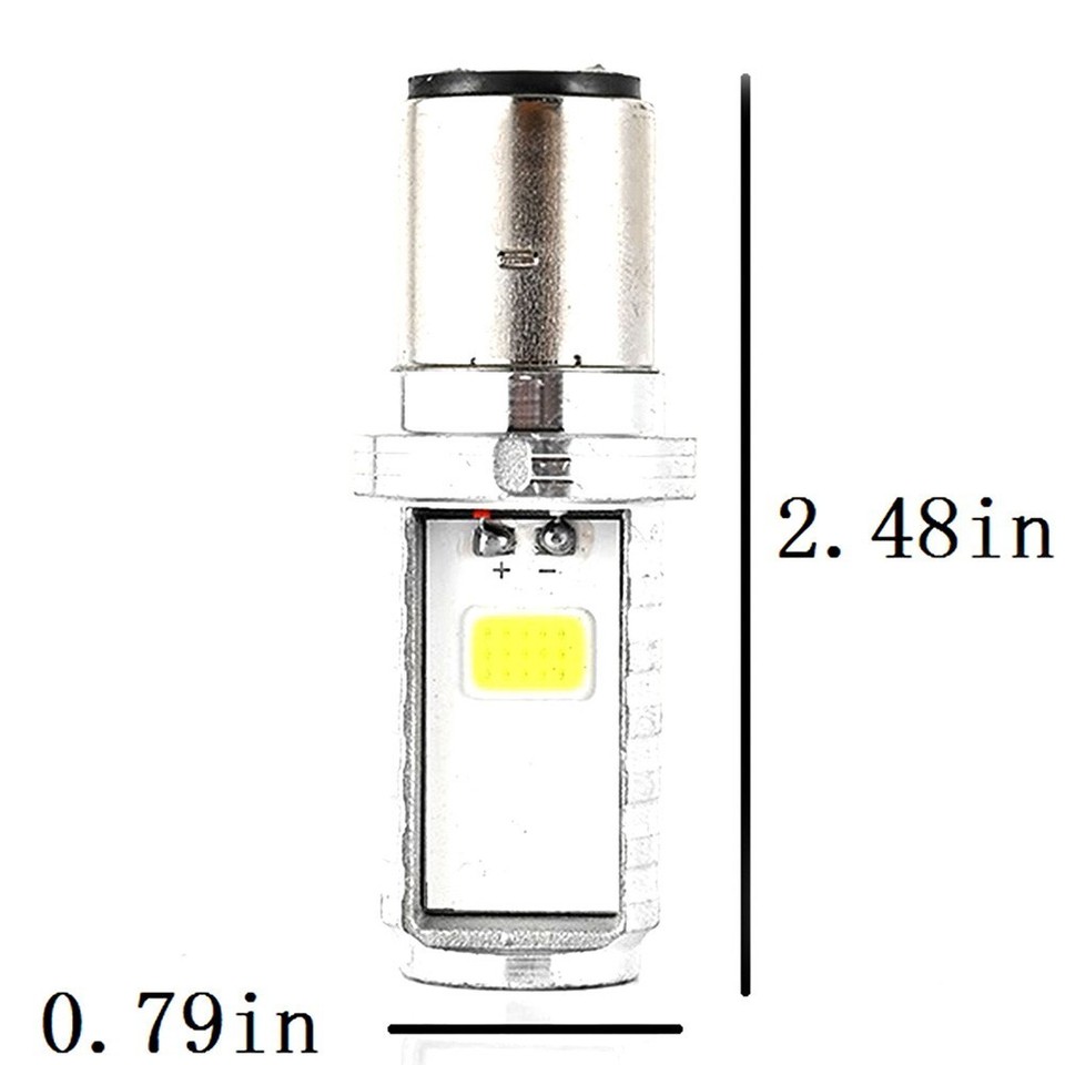 H4 BA20D PX15D Motorcycle LED Headlight Lamps HiLow Beam Conversion ...