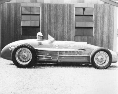 Jimmy Jackson Cummins Diesel 1950 Indy 500 Motor Racing Old Photo ...