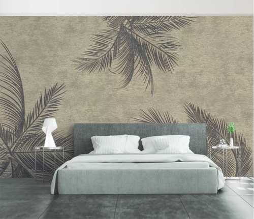3D Grey Coconut Tree 44760NA Wallpaper Wall Murals Removable Wallpaper ...