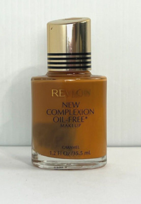 New REVLON New Complexion Oil Free Liquid Makeup - CARAMEL** RARE! | eBay