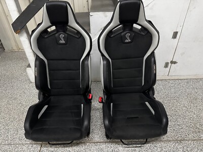 2020-2022 Ford Mustang GT500 Recaros Black Grey Seats Coupe Front Seats ...