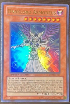 Yugioh Cards - Darklord Asmodeus Limited Edition 1996 LC02-EN004 | eBay