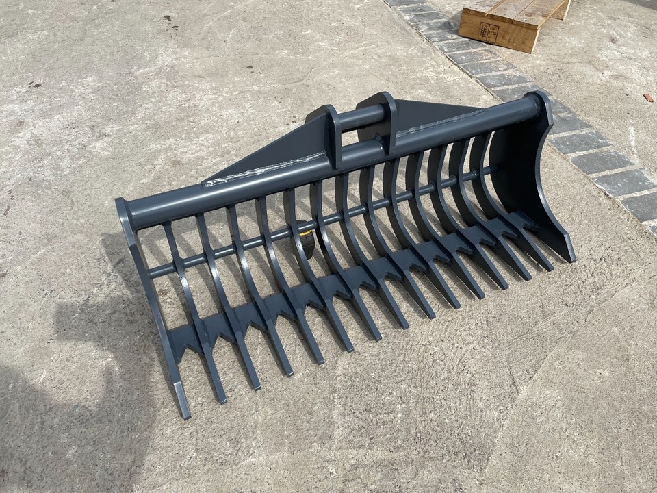 1-2 Ton Excavator Riddle land Rake Bucket Stone Rake Lawn £390 + VAT ...