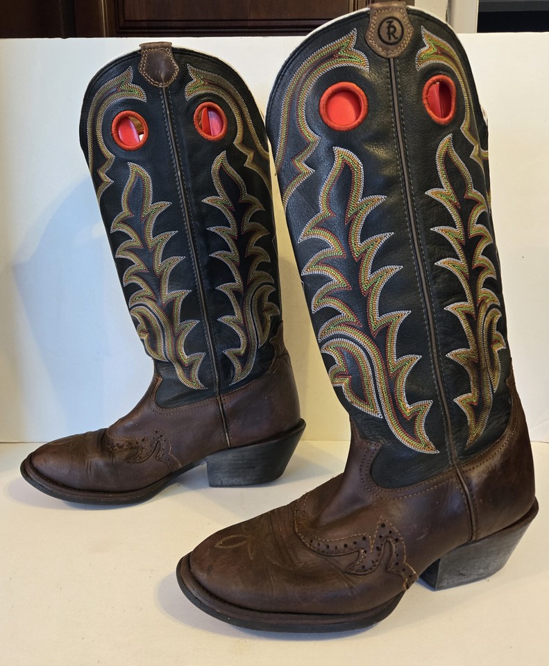 Size 10.5EE Tony Lama Mens Cowboy Buckaroo Boots Western RR1002 ...