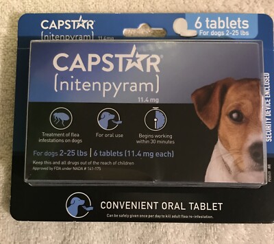 CAPSTAR forSmall Dogs (2-25 lbs), 6 Doses Exp 04/25 73091033370 | eBay