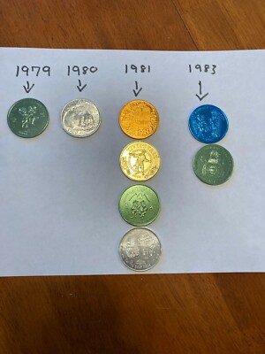 St. Patrick's Day Mardi Gras Tokens 1979-1983 Lot Of 8 New Orleans | eBay