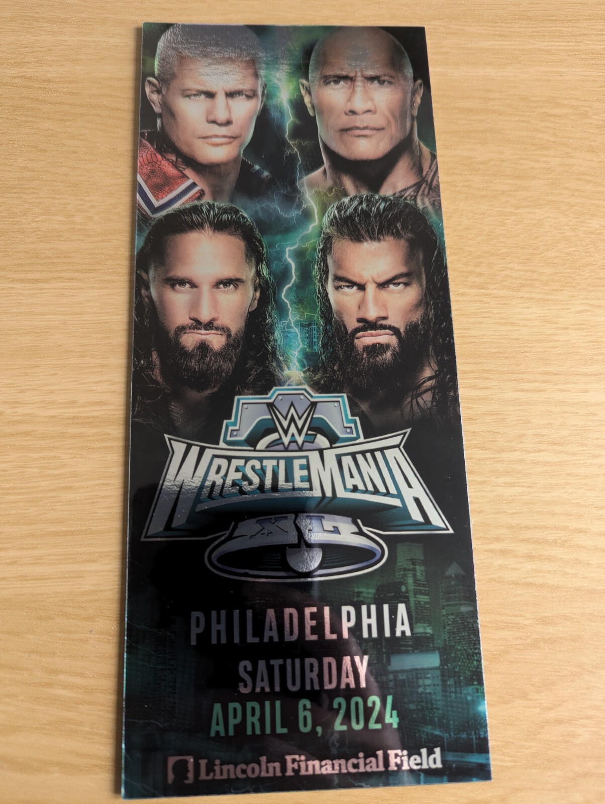 WWE Wrestlemania 40 Commemorative Ticket - | Grelly UK