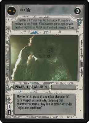 Talz (Premiere-Limited) | Decipher Star Wars CCG | NM/LP | eBay