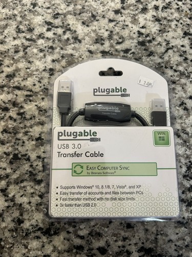 Plugable Technologies USB3-TRAN USB 3.0 TRANSFER CABLE, UNLIMITED USE ...