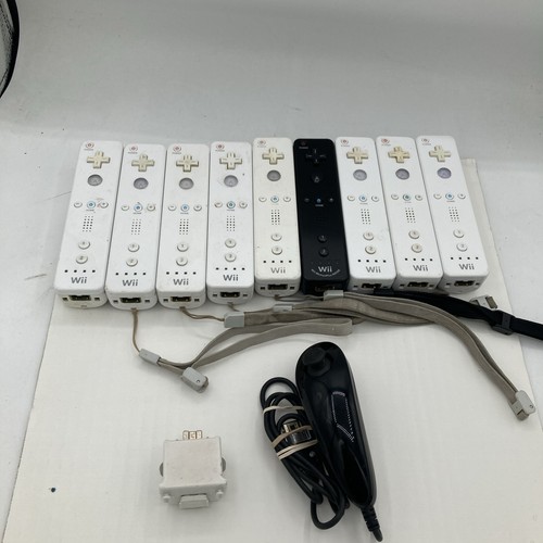 Nintendo Wii Remotes Lot Of 9 Untested Parts Read Description | eBay
