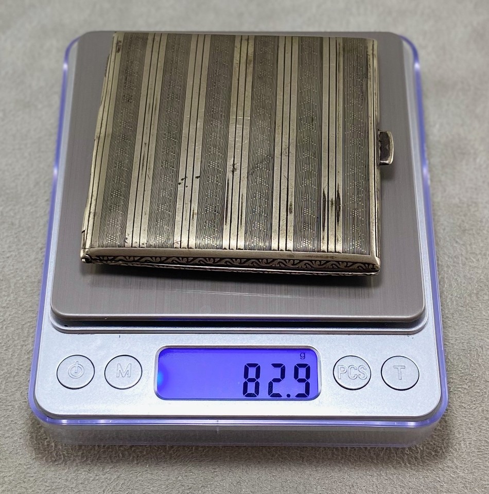 WWII Era German Alpacca Cigarette Case – Vintage Christmas Engraved ...