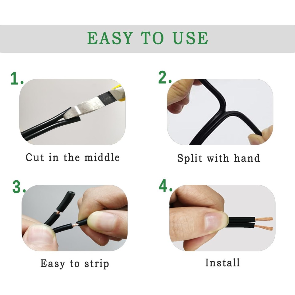 Low Voltage Landscape Lighting Wire - Outdoor Direct Burial Underground ...