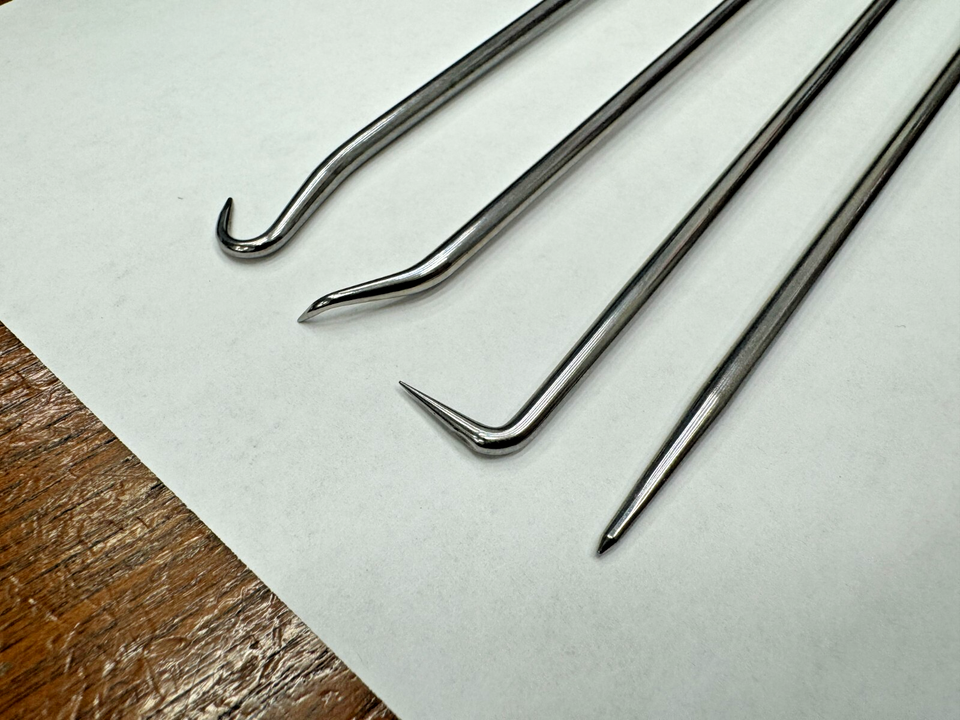 Snap-on Tools US NEW RARE DARK PURPLE 4pc LONG Mini Awl Hook Pick Set ...