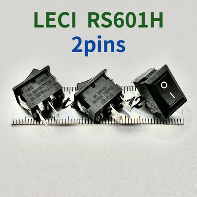3pcs LECI RS601H 2Pins 2 Positons 3A 250VAC Rocker Switch 15*10mm | eBay