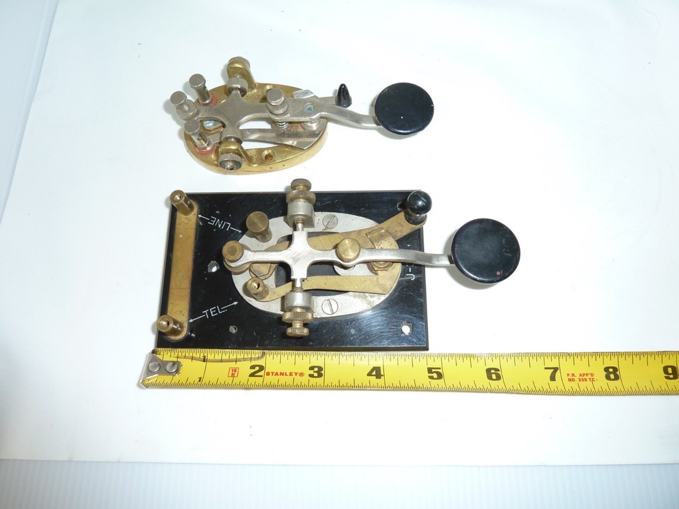 VINTAGE PAIR OF MORSE CODE TELEGRAPH KEYS L@@K | eBay Australia