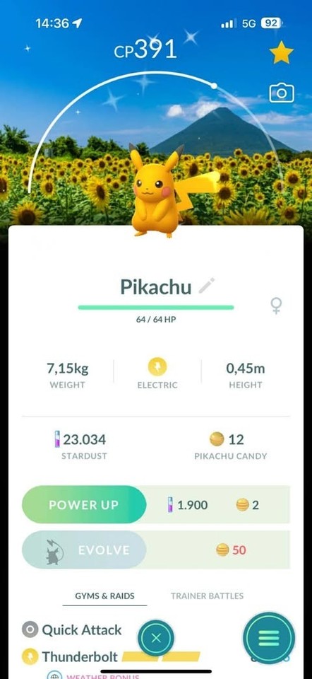 Pokémon Go Shiny Pikachu Japan Background Trade 20k stardust | eBay