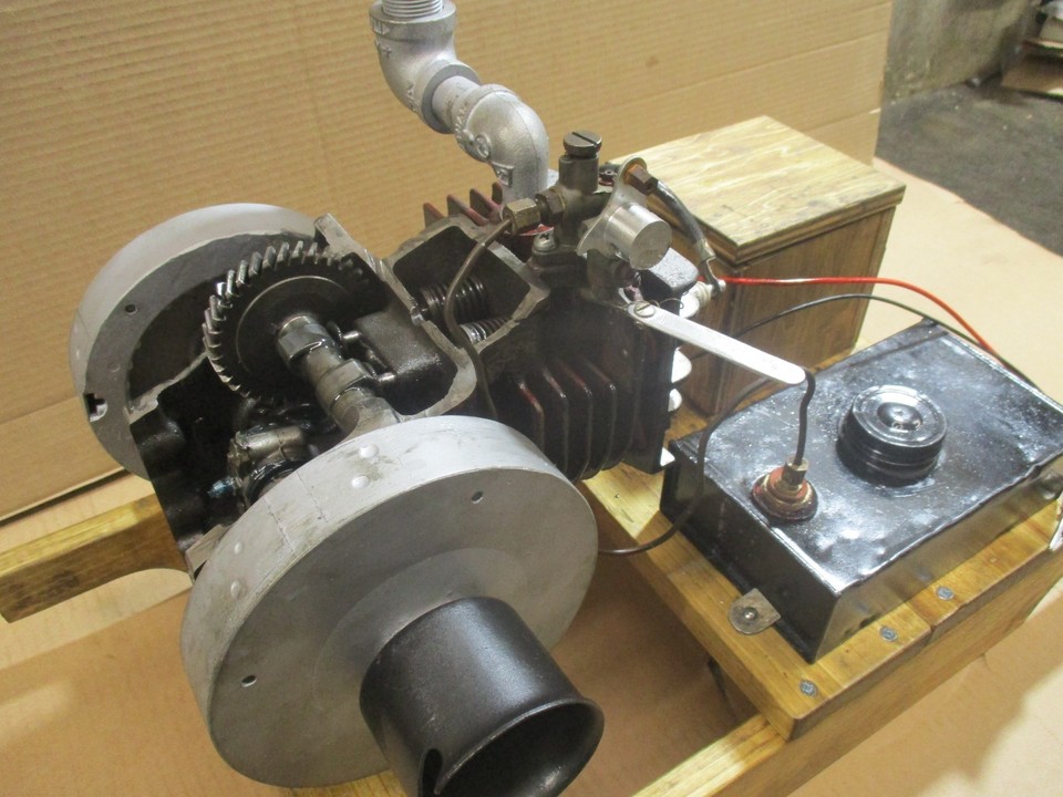 Hand Made Open crankshaft Briggs Engine one of a kind Runs good | eBay