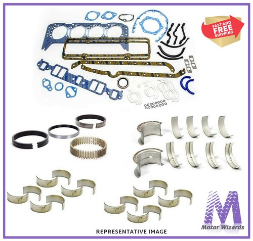 Ford 302 5.0 V8 Marine Engine Rebuild Kit Rod+Main (REV Rot 2PC / 351W ...