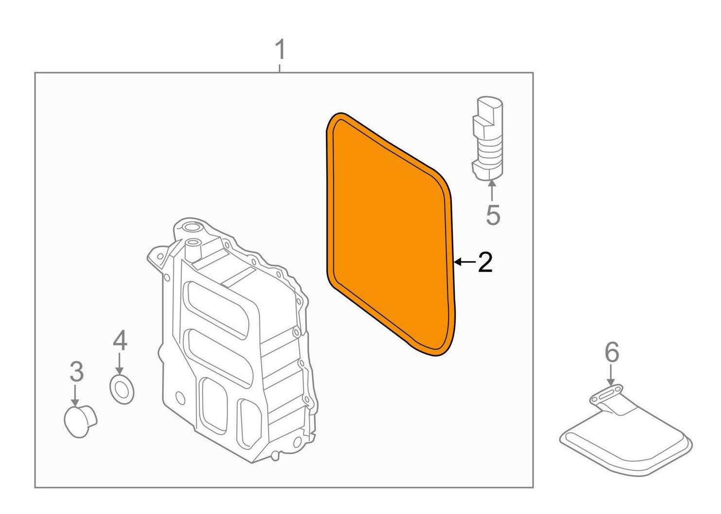 . for Hyundai & Kia a6mf1 a6mf2 side cover pan GASKET 452833B810 ...