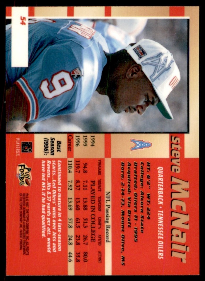 1996 BOWMAN'S BEST STEVE YOUNG/KERRY COLLINS/DAN MARINO/MARK BRUNELL ...